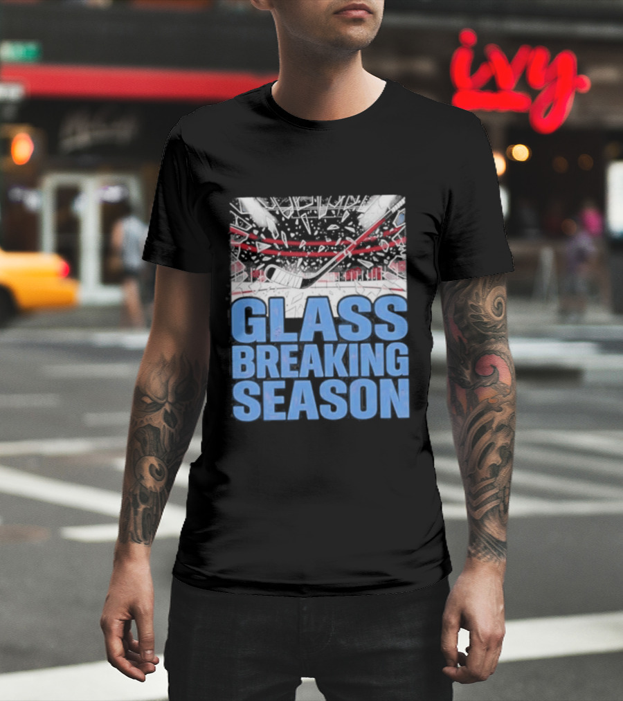 Colorado Avalanche Glass Breaking Season T-Shirt