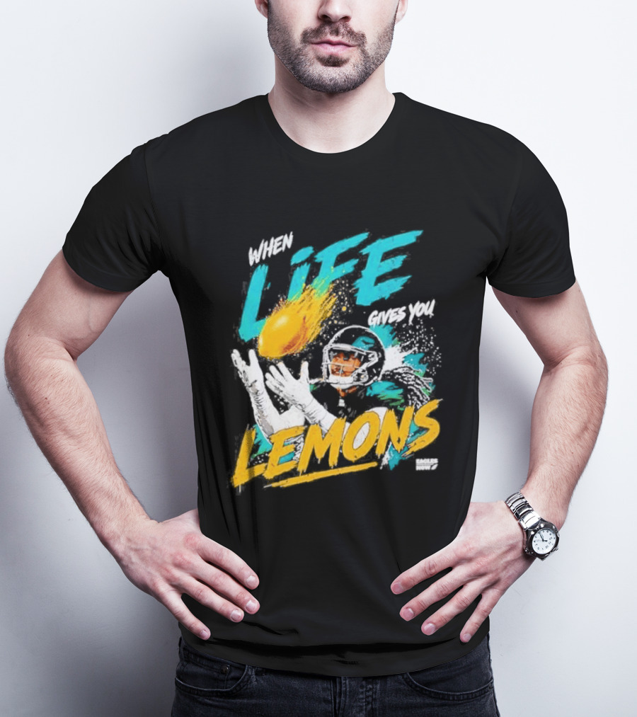 Philadelphia Eagles When Life Gives You Lemons Football Makai Lemon T-Shirt