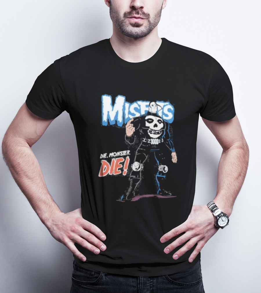 Misfits Die Die My Darling Skeleton Warrior T-Shirt