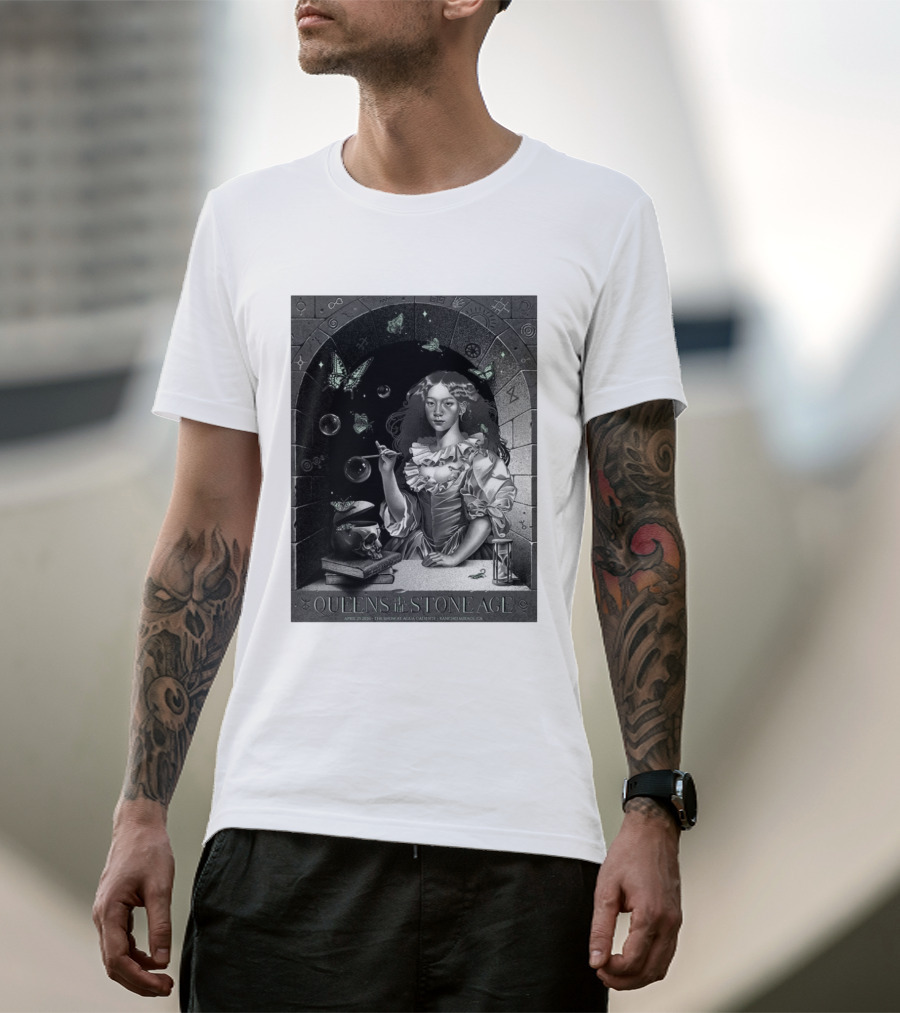 Queens Of The Stone Age Rancho Mirage California 2026 Gig Agua Caliente April 25 2026 T-Shirt