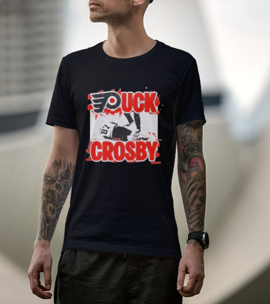 Puck Crosby Philadelphia Flyers Hockey 87 2026 T-Shirt
