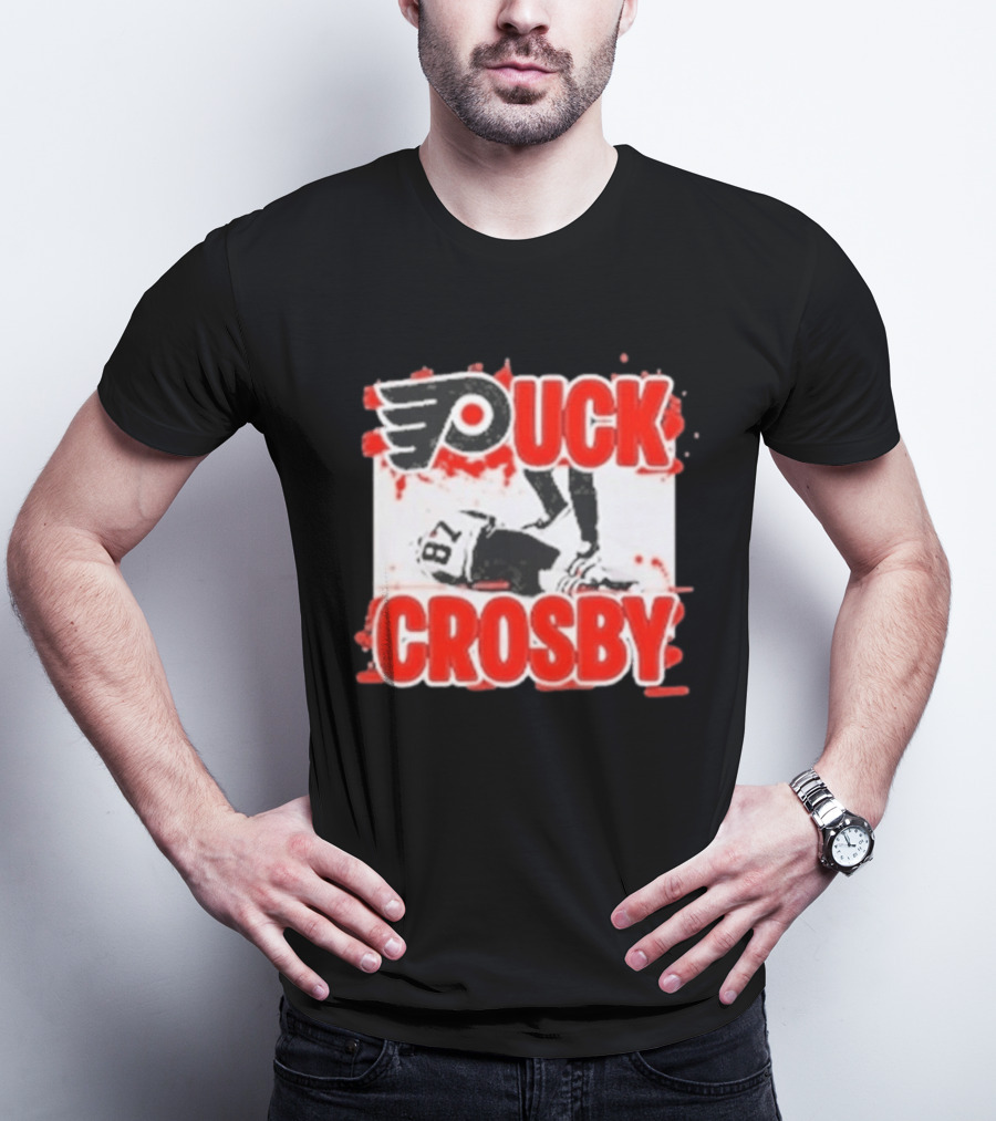 Puck Crosby Philadelphia Flyers Hockey 87 2026 T-Shirt