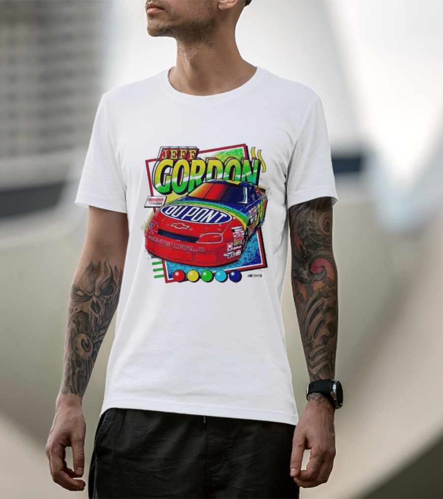 Hendrick Motorsports Jeff Gordon Dupont Chevrolet #24 Racing Car T-Shirt