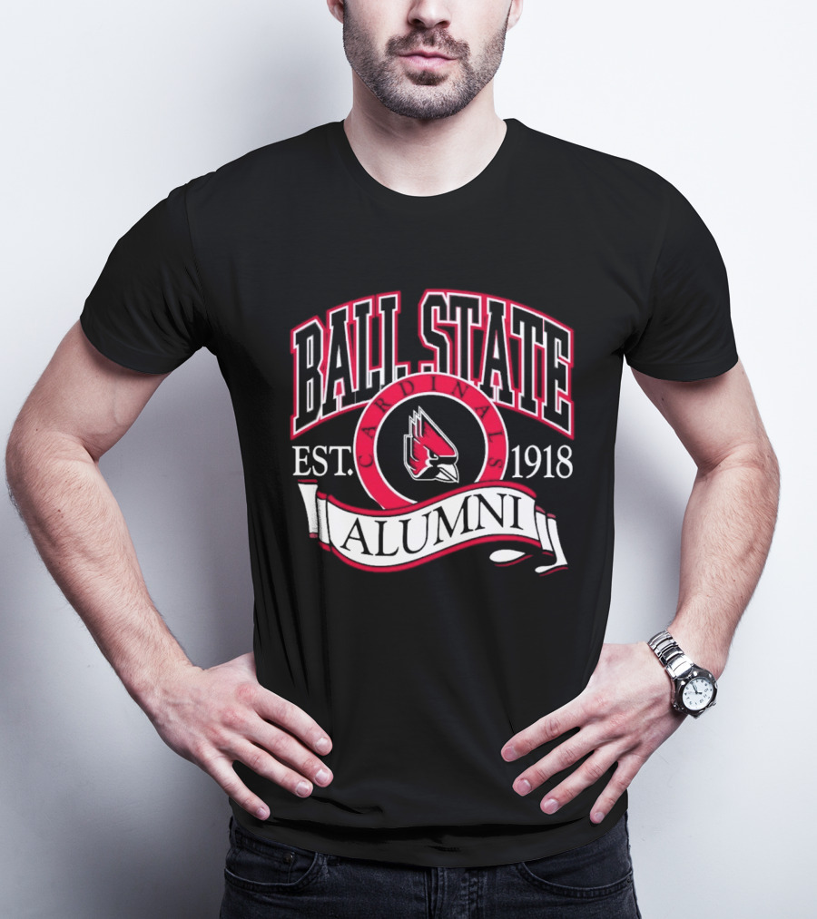 Ball State University Alumni Est. 1918 Cardinal T-Shirt