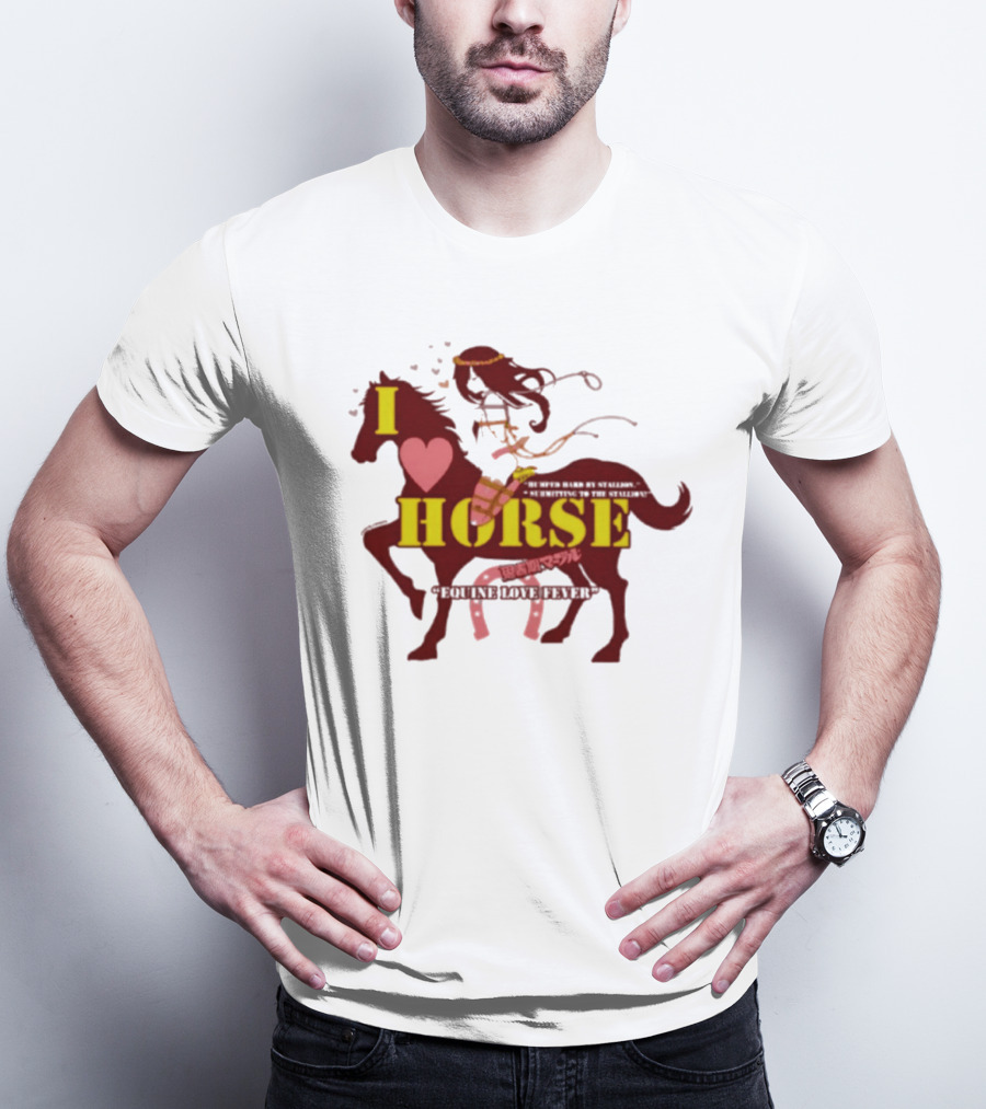 I Love Horse Equine Heart Fever T-Shirt