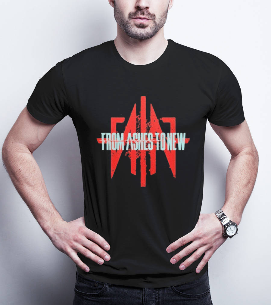 From Ashes To New FAN Symbol Red And White T-Shirt