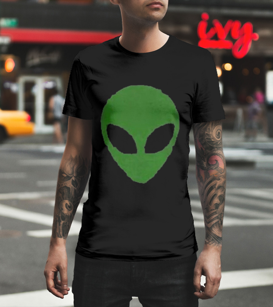 Margo Millet Alien Green Face Money Troubles T-Shirt