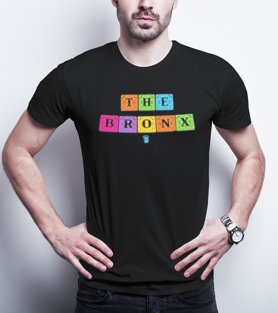 The Bronx Cinco De Mayo Exclusive Enzyme Colorful Block Letters T-Shirt