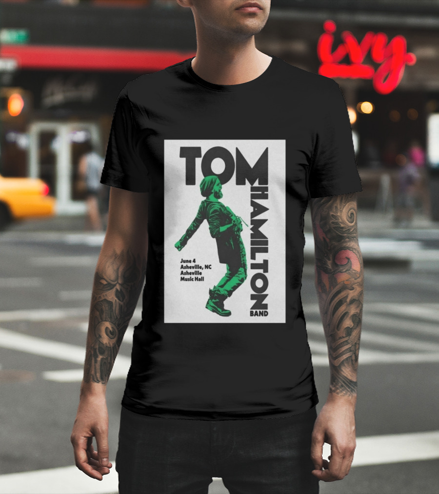 Tom Hamilton Band Asheville NC June 4 Asheville Music Hall T-Shirt