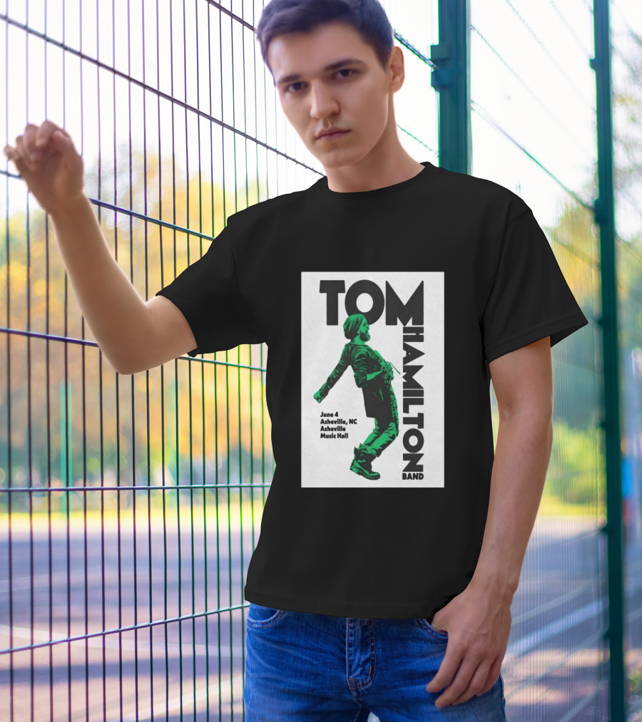Tom Hamilton Band Asheville NC June 4 Asheville Music Hall T-Shirt