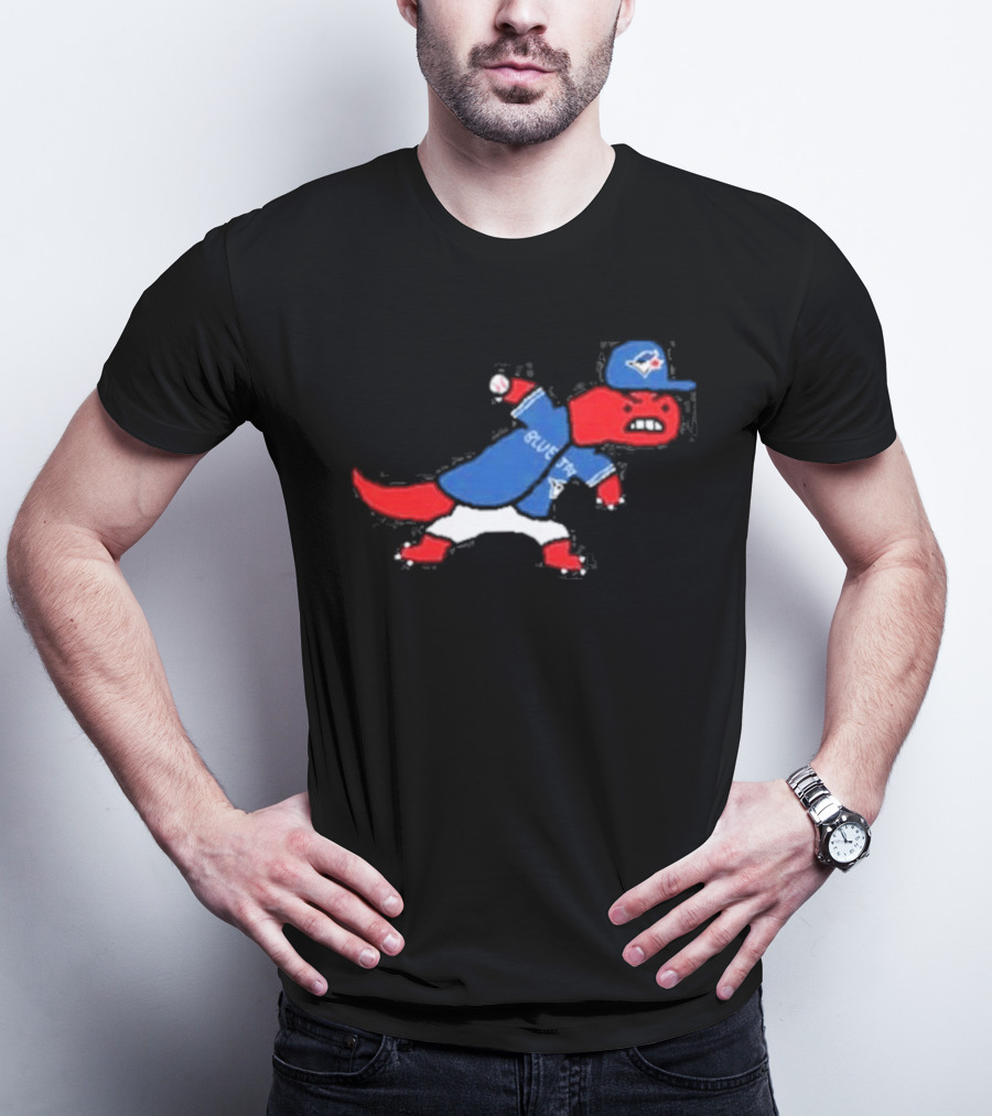 Toronto Blue Jays Raptors Collaboration Paint Style Sports Fan T-Shirt