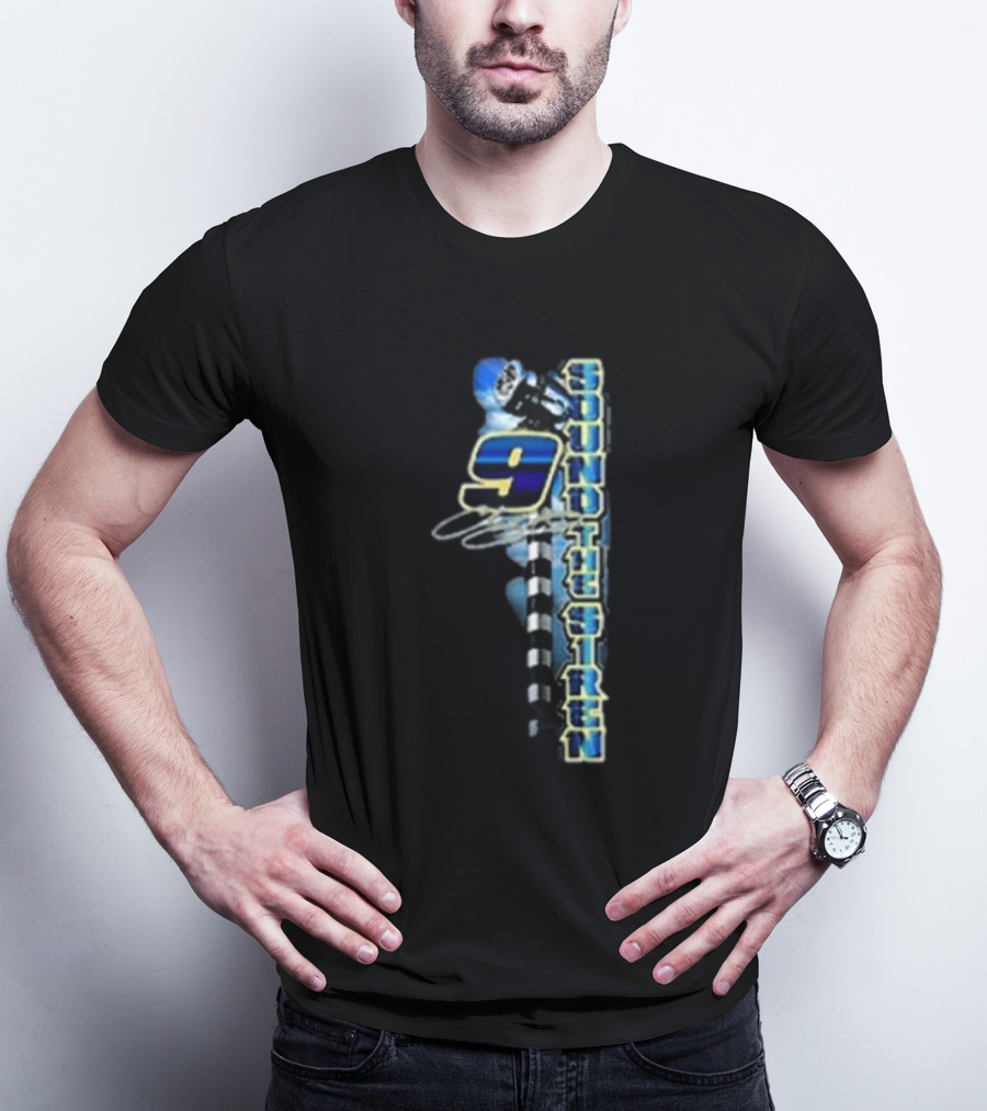 Chase Elliott 9 Sound The Siren Racing Helmet Checkered Flag T-Shirt