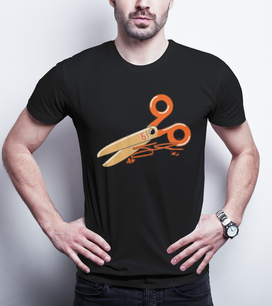 Cutter Gauthier Scissors 61 Orange T-Shirt