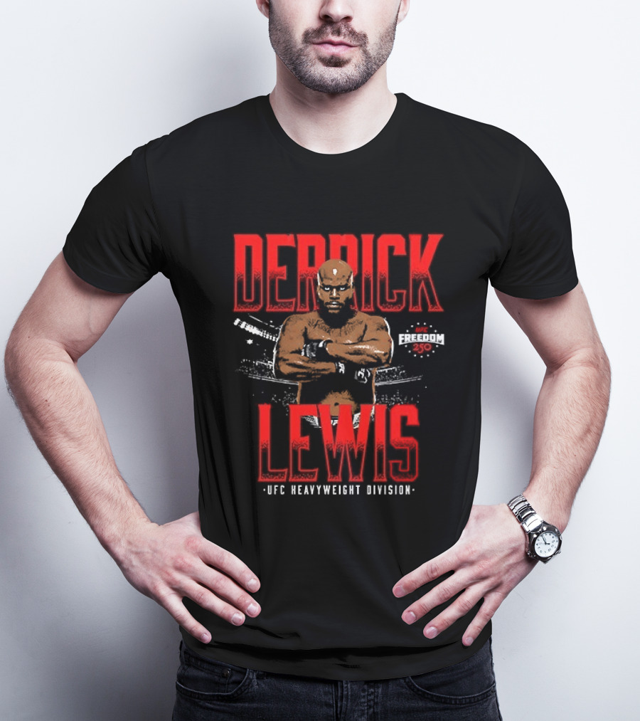 Derrick Lewis UFC Heavyweight Division Freedom 250 T-Shirt