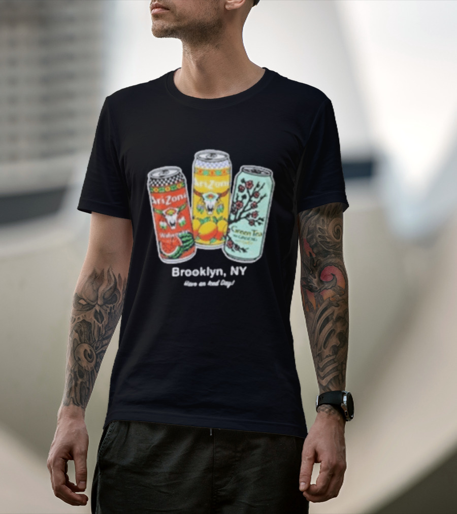 Drinkarizona Black Big Cans In Bin T-Shirt