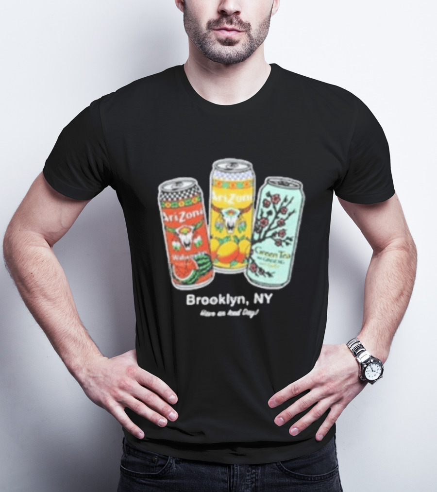 Drinkarizona Black Big Cans In Bin T-Shirt
