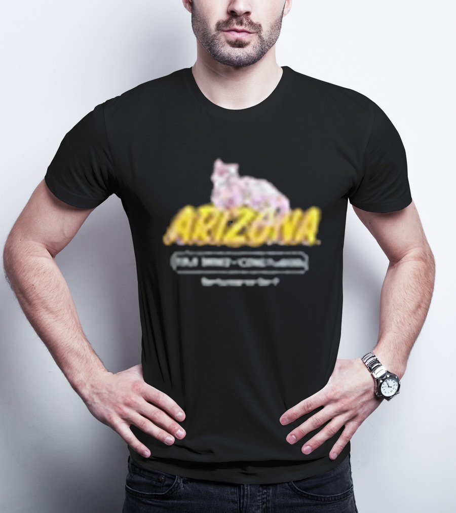Arizona Black Cherry Blossom Bodega Cat T-Shirt