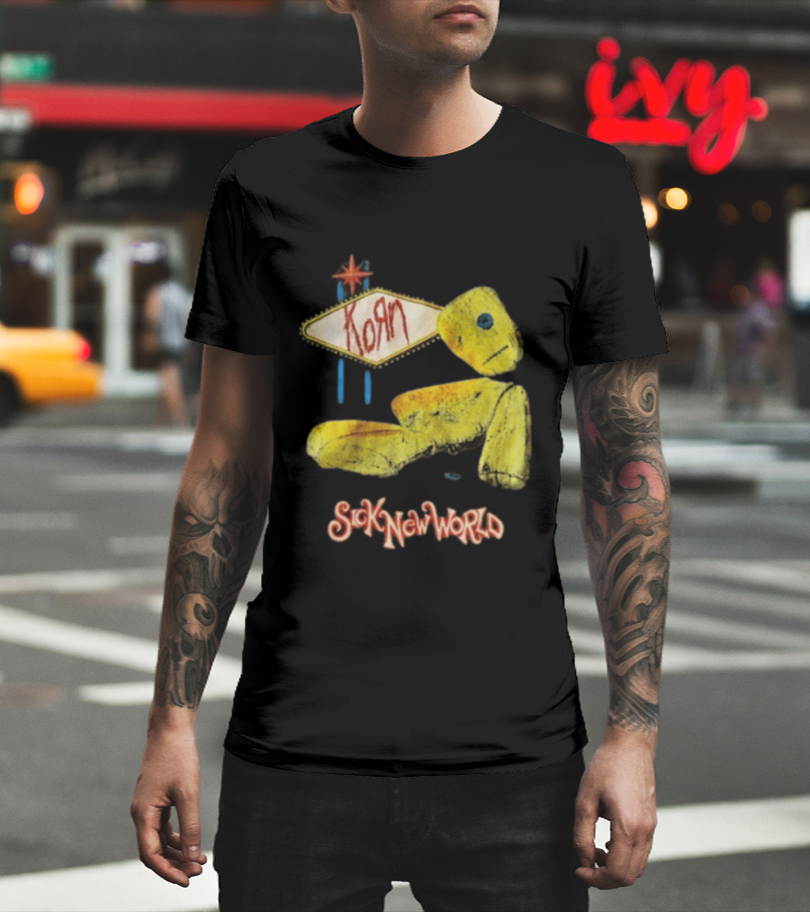Korn Sick New World 2026 Las Vegas Voodoo Doll April 25 Event T-Shirt