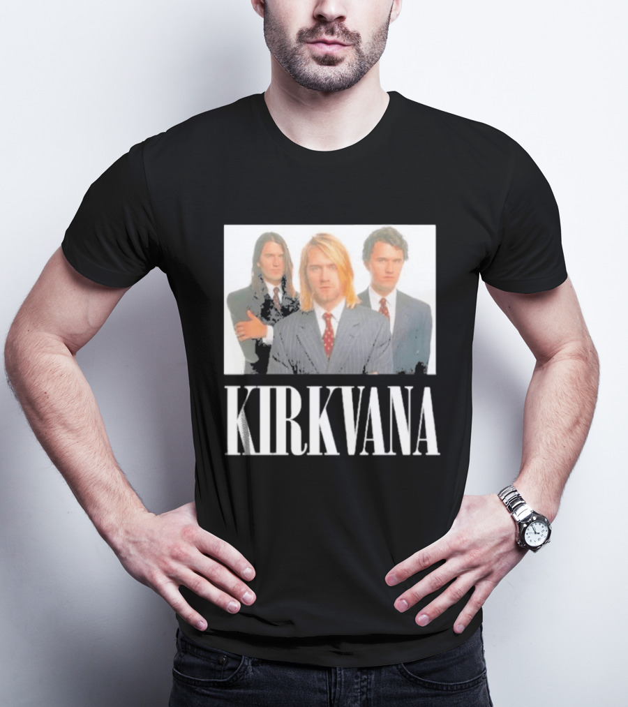 Kirkvana Nirvana Kurt Cobain Dave Grohl Suit T-Shirt