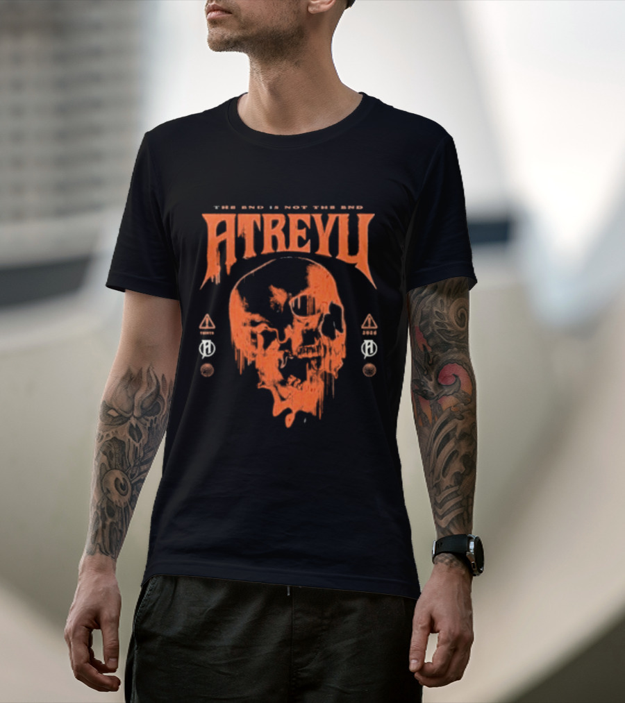 Atreyu Melting Skull The End Is Not The End T-Shirt