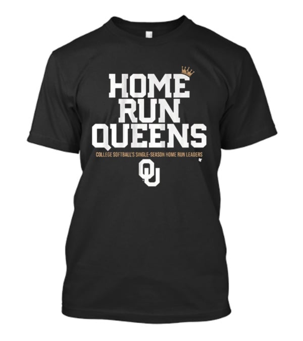 Oklahoma Home Run Queens College Softball Single Season Leaders OU T-Shirt