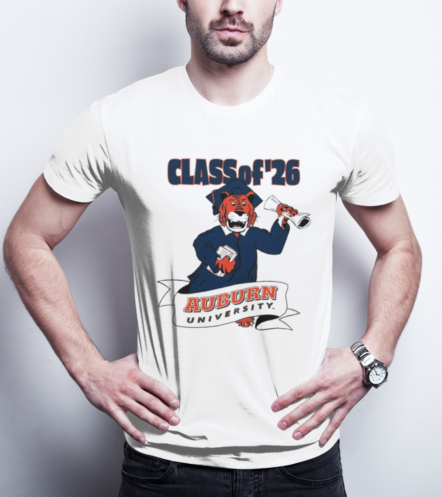 Auburn University Class Of 2026 Tiger Graduation T-Shirt