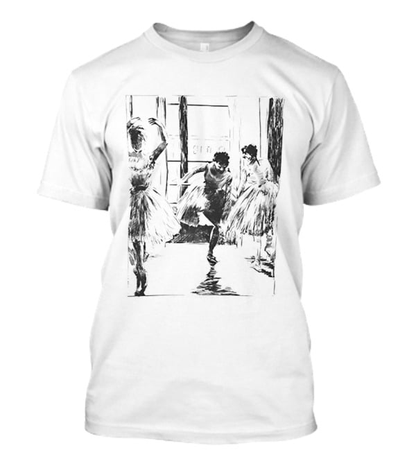 Ballet Dancers Sketch Dance Movements In Tutu Outfits T-Shirt