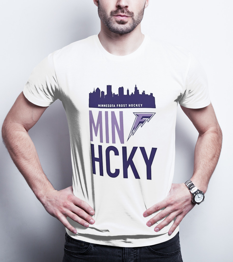 Minnesota Frost Hockey Skyline MVP MIN HCKY F T-Shirt