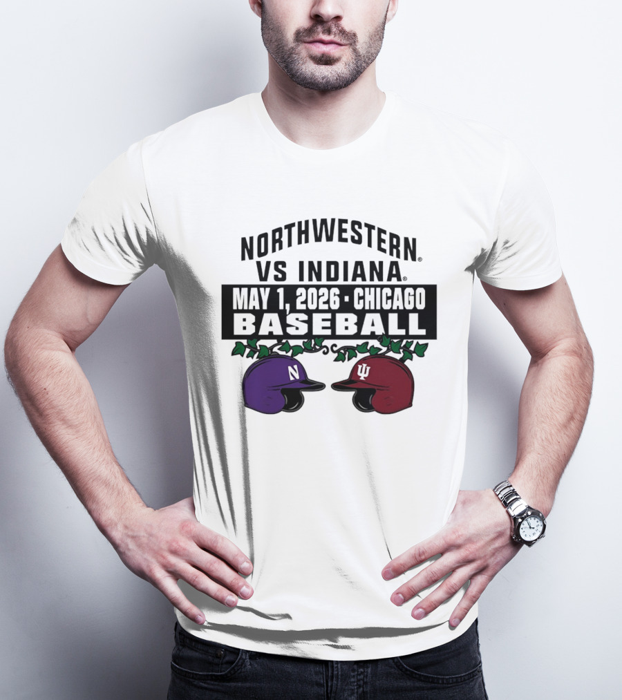 Northwestern Vs Indiana May 1 2026 Chicago Baseball T-Shirt