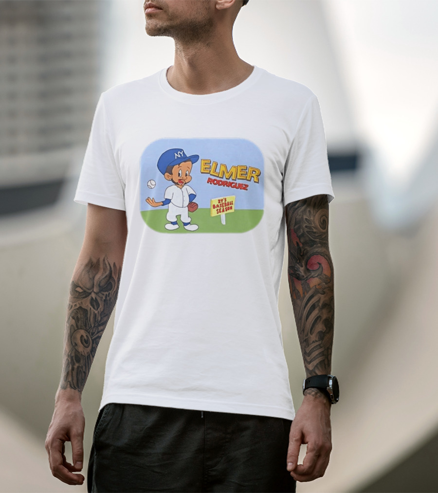 Elmer Rodriguez NY It's Baseball Season Yankees T-Shirt