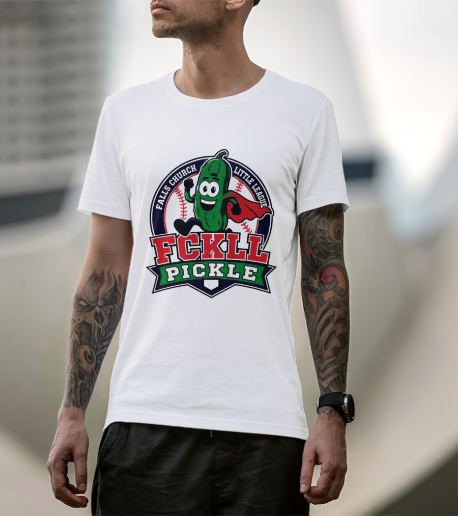 Falls Church Little League FCKLL Pickle Fundraiser Superhero T-Shirt