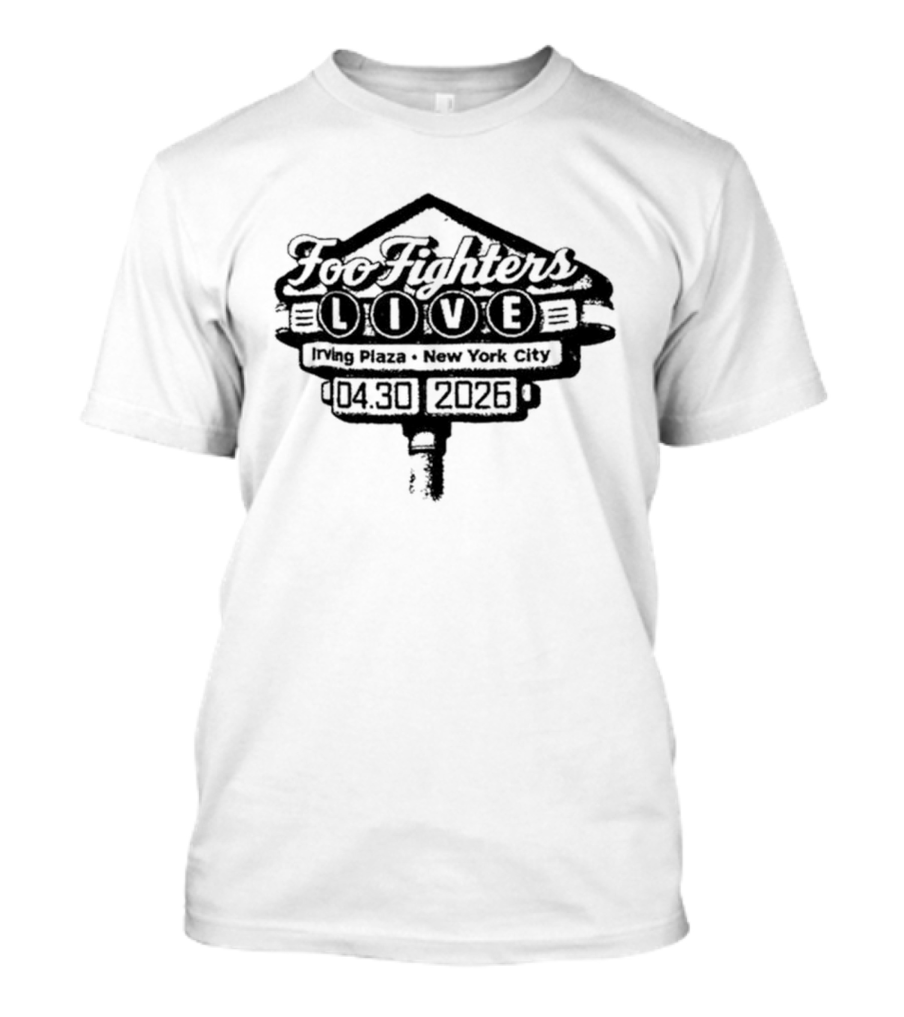 Foo Fighters Live New York April 30 2026 Event T-Shirt