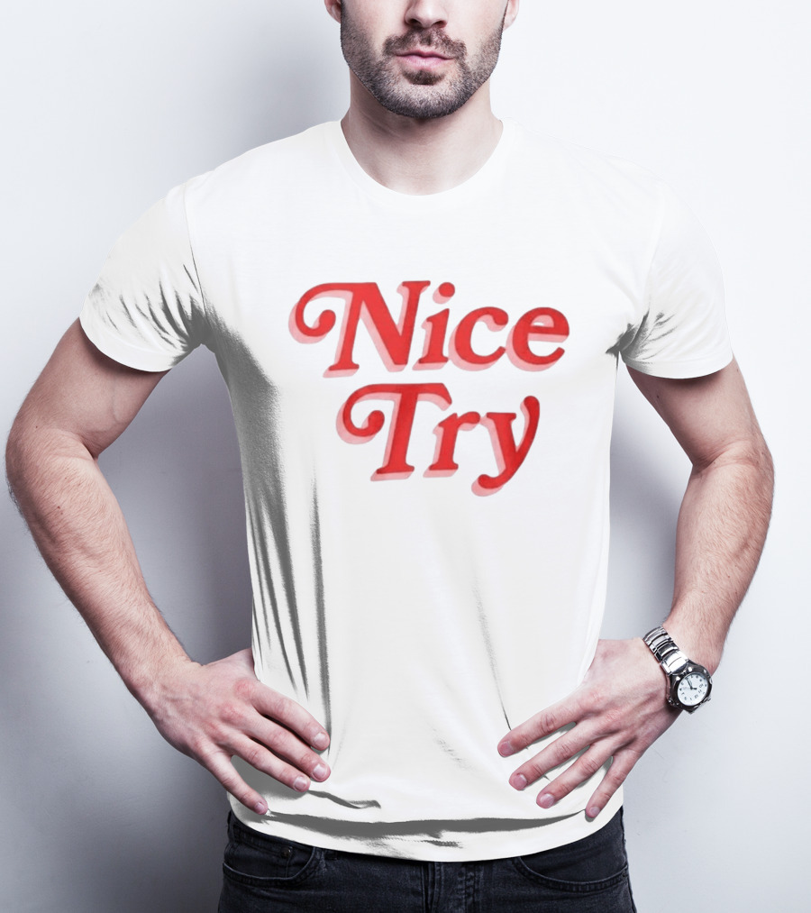 Nice Try Rose Burnout T-Shirt