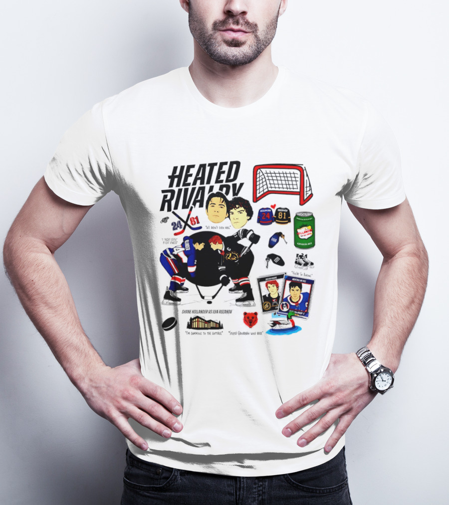 Heated Rivalry 24 Vs 81 Shane Hollander Ilya Rozanov Hockey Showdown Iconic Duel T-Shirt