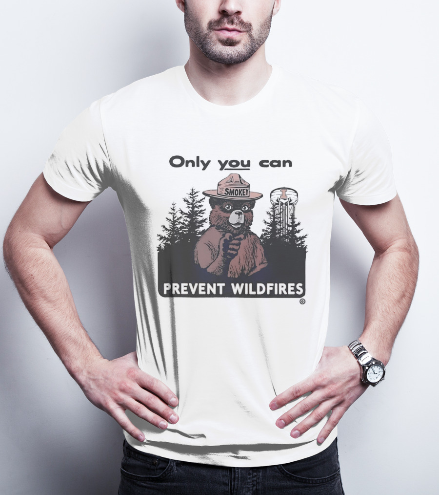 Smokey Bear Idaho Vandals Only You Can Prevent Wildfires T-Shirt