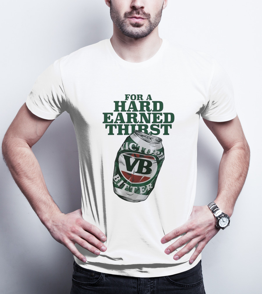 Victoria Bitter VB Can For A Hard Earned Thirst T-Shirt