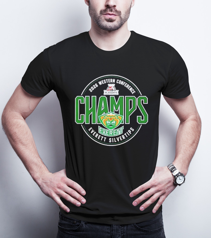 2026 Western Conference Champs Everett Silvertips T-Shirt