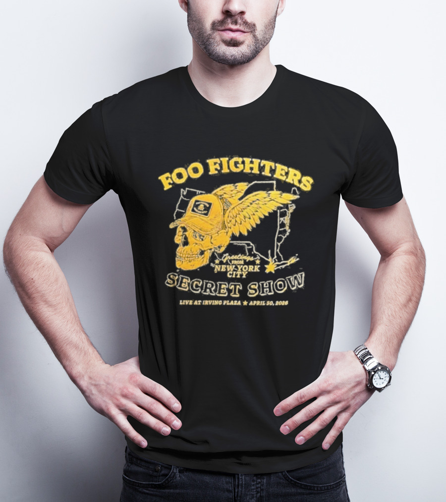 Foo Fighters Secret Show New York City Live At Irving Plaza April 30 2026 T-Shirt