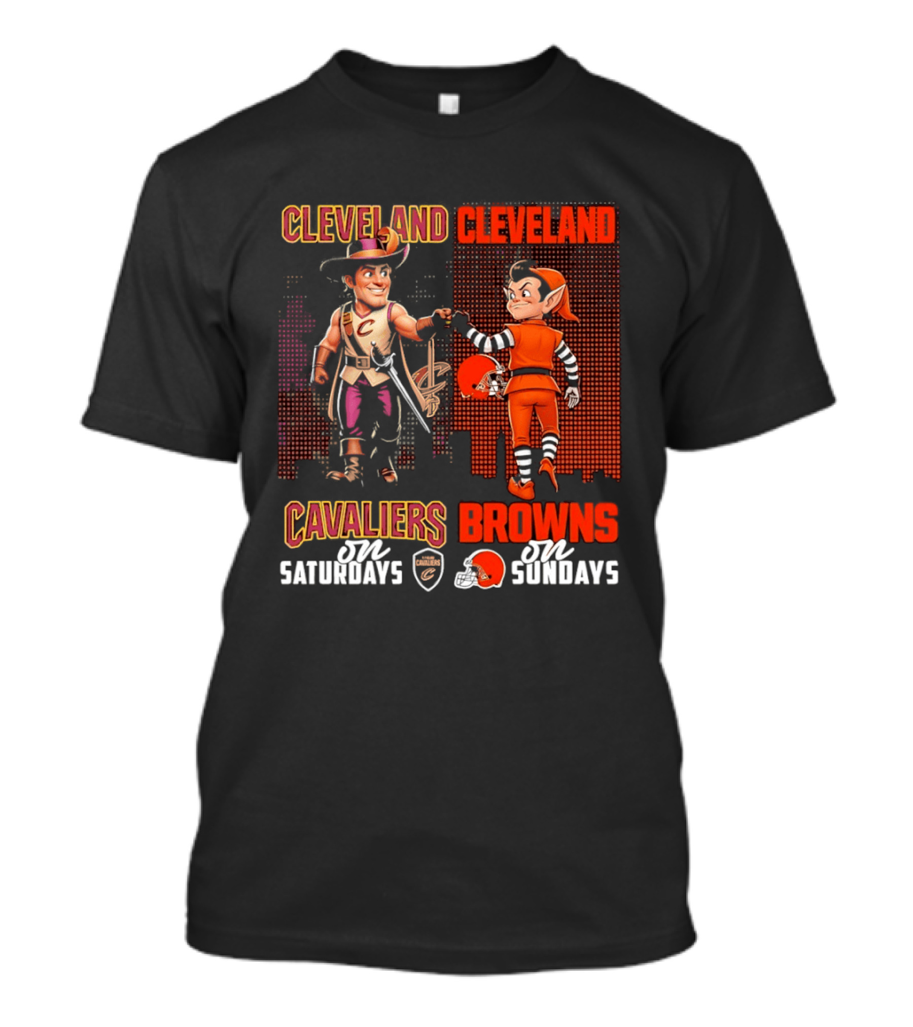 Cleveland Cavaliers On Saturdays Cleveland Browns On Sundays T-Shirt