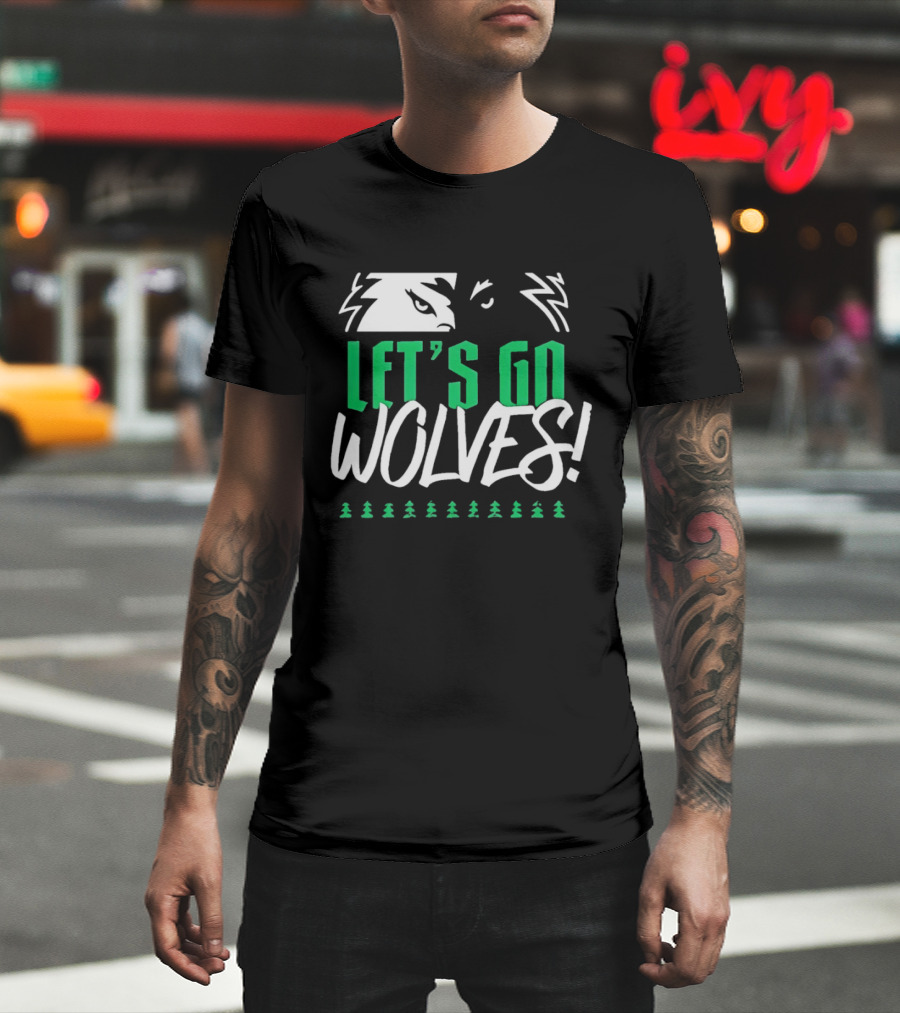 Let's Go Wolves Minnesota Timberwolves Basketball Team Excitement T-Shirt