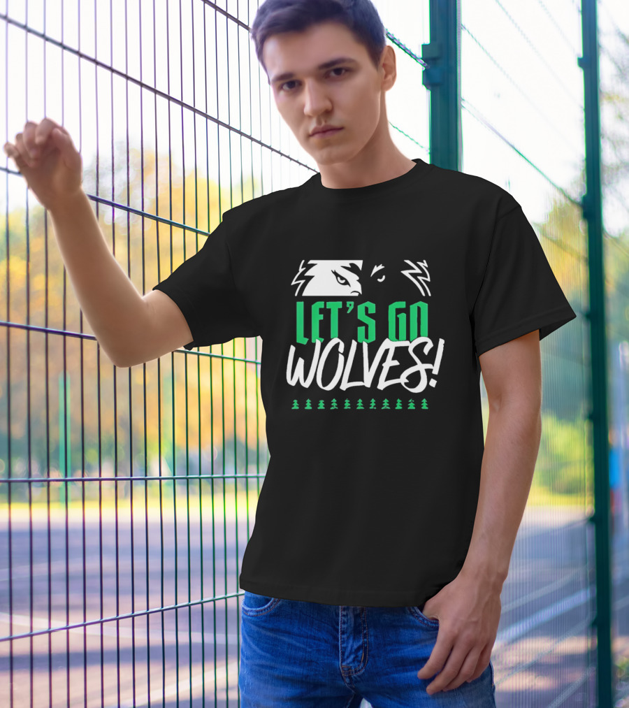 Let's Go Wolves Minnesota Timberwolves Basketball Team Excitement T-Shirt