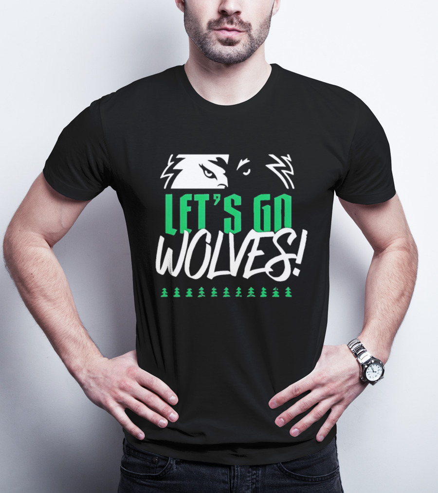 Let's Go Wolves Minnesota Timberwolves Basketball Team Excitement T-Shirt