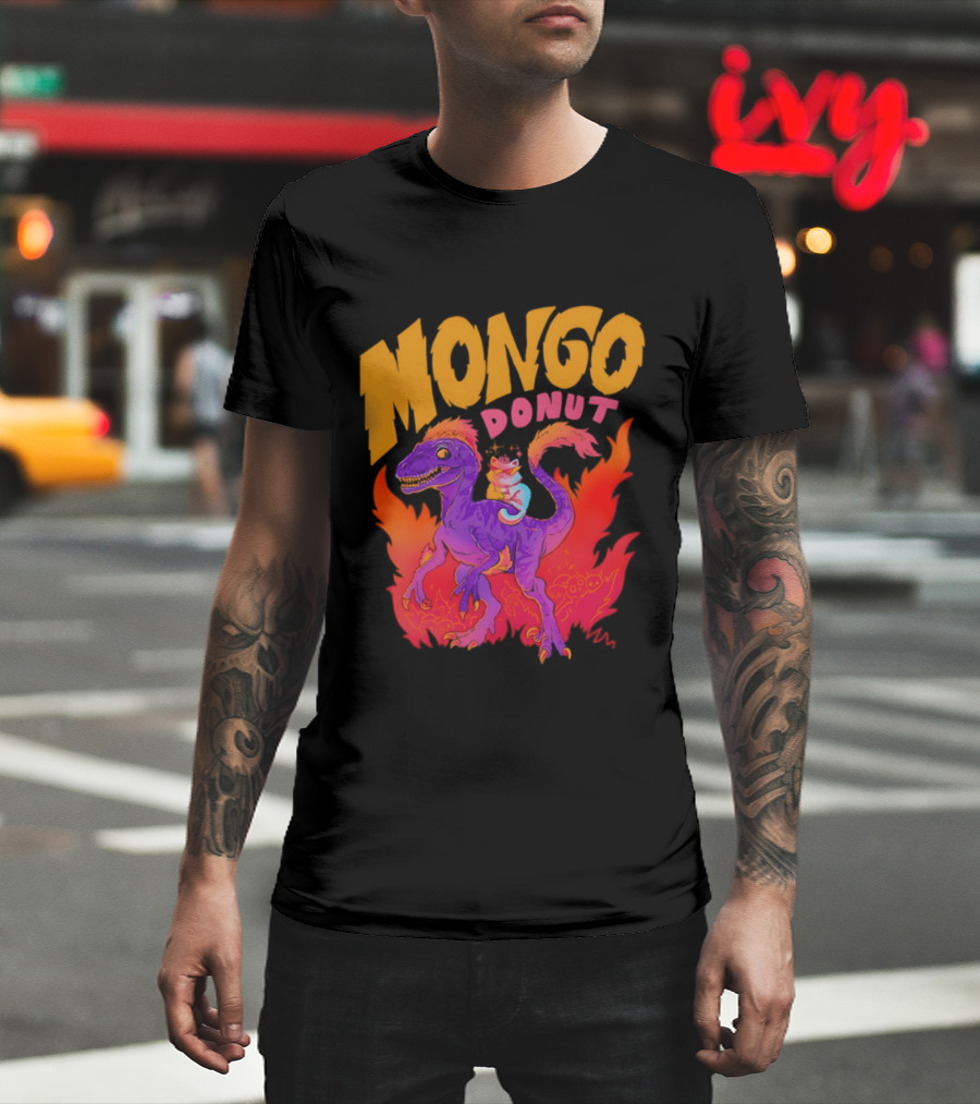 Mongo Donut Dungeon Crawler Carl Dinosaur T-Shirt