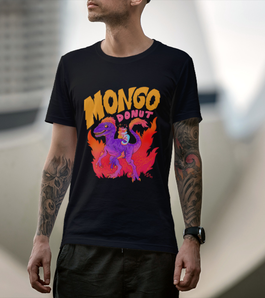 Mongo Donut Dungeon Crawler Carl Dinosaur T-Shirt