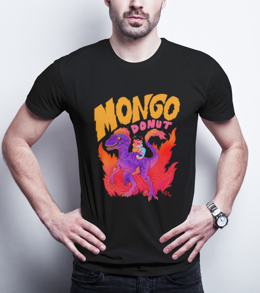 Mongo Donut Dungeon Crawler Carl Dinosaur T-Shirt