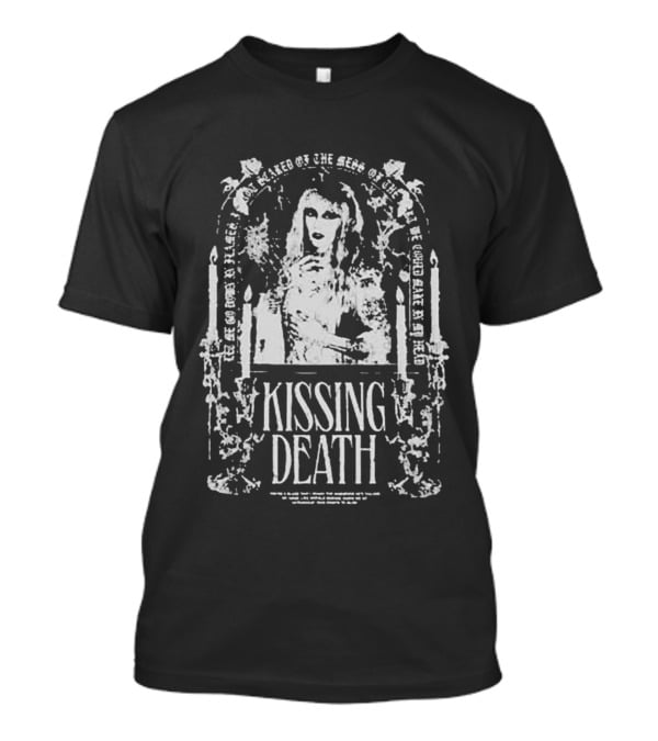 Mothica Store Kissing Death Skull Candles T-Shirt