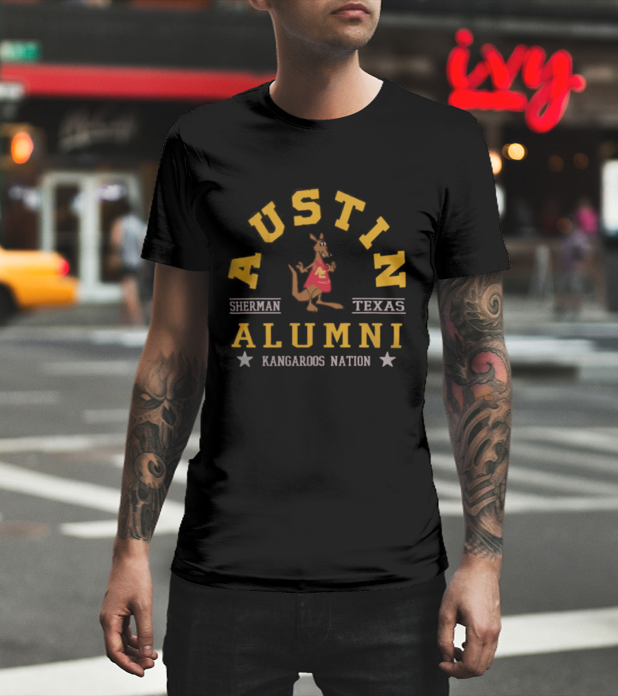 Austin Sherman Texas Alumni Kangaroos Nation T-Shirt