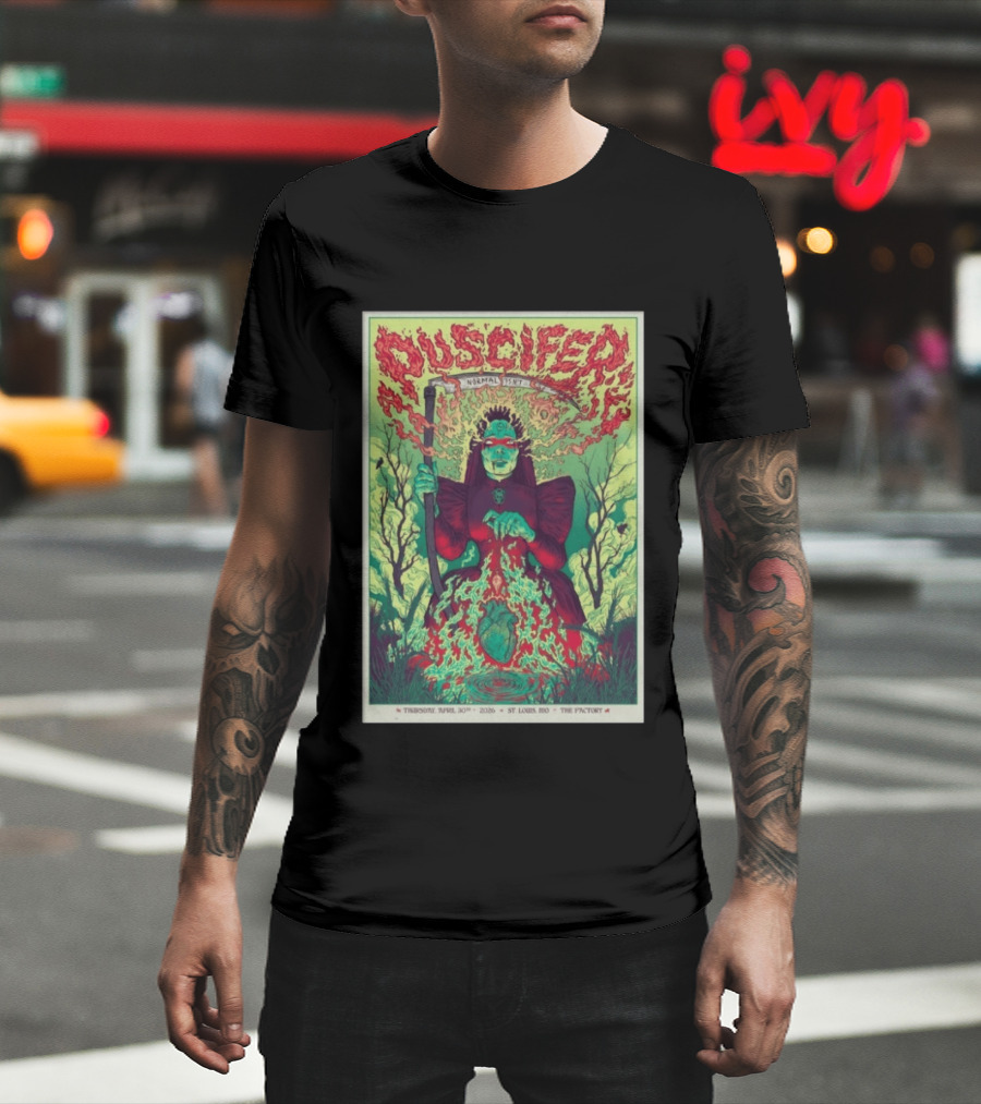 Puscifer Normal Isn't Chesterfield MO Apr 30 2026 St Louis MO The Factory T-Shirt