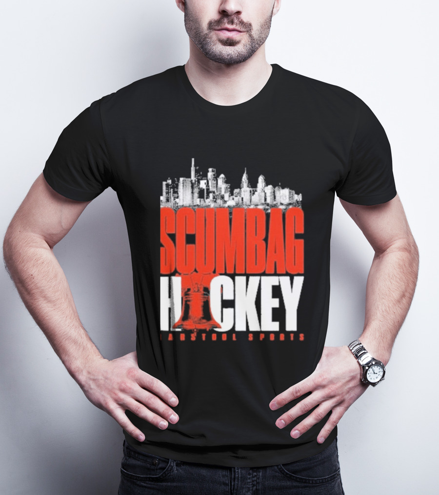 Barstool Sports Scumbag Hockey City Skyline T-Shirt
