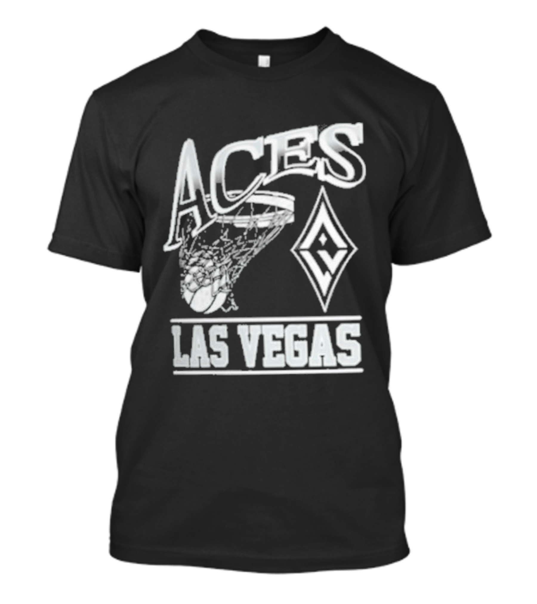 Las Vegas Aces Basketball Net And Diamond T-Shirt